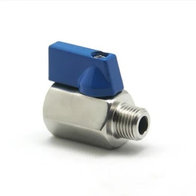 Il mini maschio sanitario della valvola a sfera di SS316L ed il NPT femminile hanno infilato Pn63 a 3/4 pollici