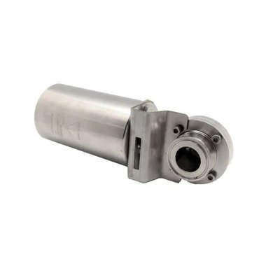 Saldatura sanitaria pneumatica di SS304,316L, tri valvola a farfalla premuta con l'azionatore