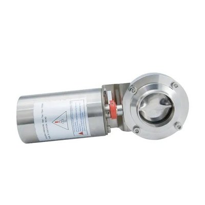 Sanitaire Pneumatische Intelligente Gelast Actuator van SS304,316L/Draad/Vastgeklemde Vleugelklep