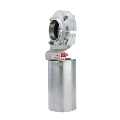 Sanitaire Pneumatische Intelligente Gelast Actuator van SS304,316L/Draad/Vastgeklemde Vleugelklep
