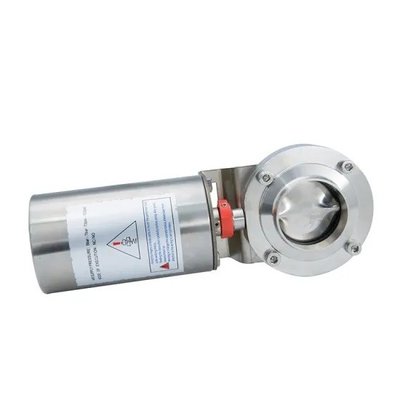 Sanitaire Pneumatische Intelligente Gelast Actuator van SS304,316L/Draad/Vastgeklemde Vleugelklep