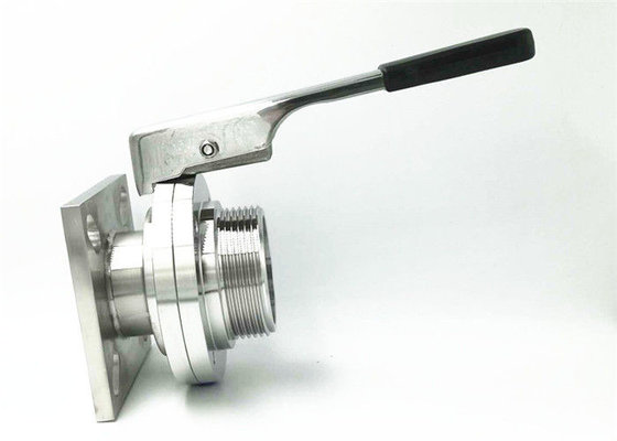 Sanitaire ss 304 316L kiezen Flens en mannelijk ingepast Vleugelklephandvat uit