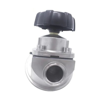 Sanitaire van de het Diafragmatank van de Roestvrij staalss316l Hand Triklem de Bodemklep