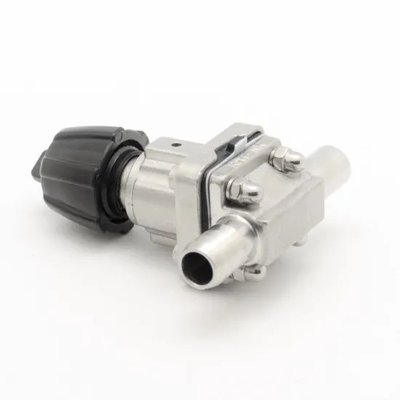 Sanitaire Diafragmakleppen met tri-Klemeinden, Lastype, Handtype, Plastic Handwiel