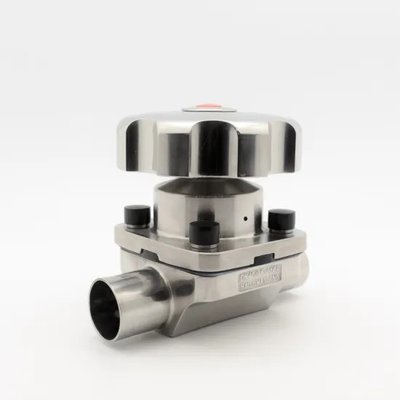 Sanitair Roestvrij staal 2 de Klep van het Manierdiafragma voor Zuivelmateriaal