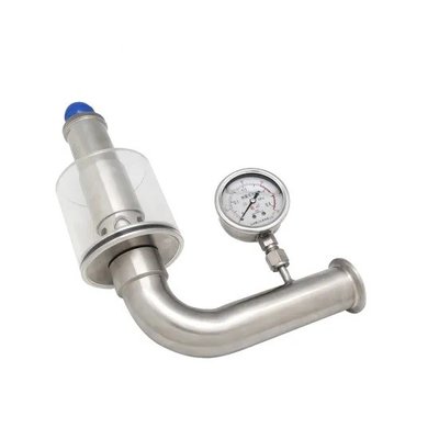Sanitaire de DrukAfblaasklep van de Roestvrij staalss304 316L Lucht met Drukmaten