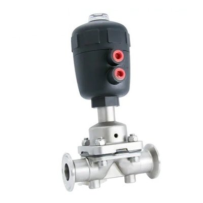 Sanitaire Roestvrij staal316l Hygiënische Pneumatische Actuator Diafragmakleppen
