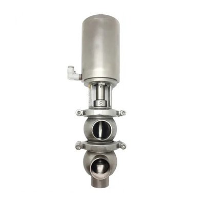 Klep van de Verwerkings Pneumatische Dubbele Seat Mixproof van het roestvrij staal316l de Sanitaire Voedsel