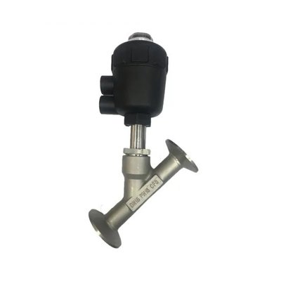 Het dubbelwerkende Hygiënische Pneumatische Materiaal van de de Klep Compacte PTFE Verbinding van Hoekseat