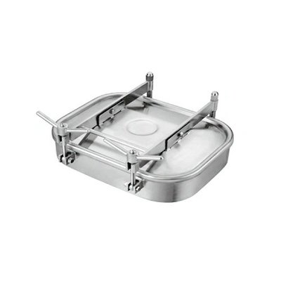 Copertura di botola dell'acciaio inossidabile/coperture sanitarie di Manway per forma quadrata rettangolare dei carri armati