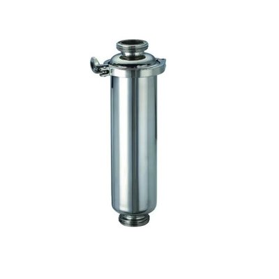 De sanitaire Sanitaire Filter van SS304 SS316L paste Gelast Vastgeklemd Recht Type in