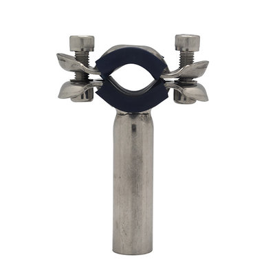 Accessori per tubi sanitari dell'acciaio inossidabile del supporto rotondo del tubo Th6 con l'inserzione blu della manica blu