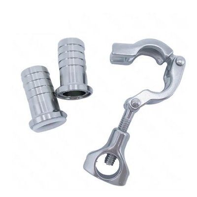 De hygiënische van de de Slang Tri Vastgeklemde Slang van de Metalen kapadapter Rubberstaart van de de Adapterslang
