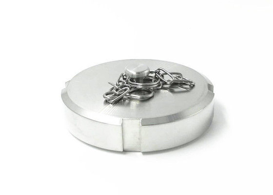 Van de de Rangmetalen kap van FDA Ss316l de Adapter Hygiënische Unie Blinde Noot met Ketting
