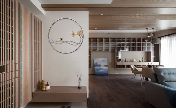 Handmade Metal Wall Art  Decor Birds and Tree Circle in stainless steel for Home Decoration