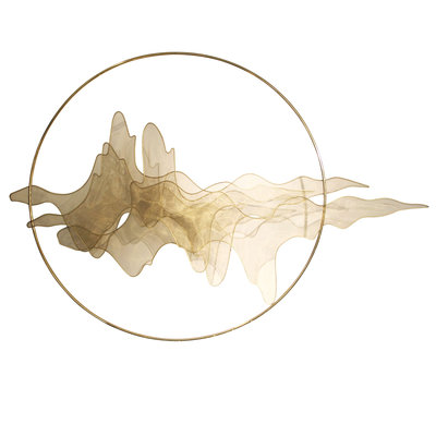 Handmade Abstract Asian Metal Wall Art Mountain for Living Room of Home Decorations Sankontran DTA-02
