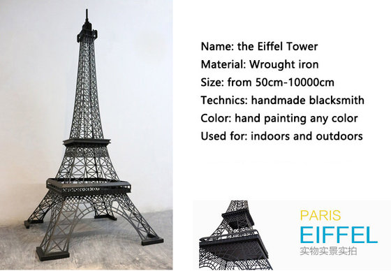 Handmade Large Metal Sculpture Ornaments of The Eiffel Tower for Home Decoration or Garden Decor Indoors and Outdoors