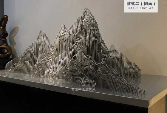 Handemade Metal Sculpture Mountain for Home Decoration ornamnets garden