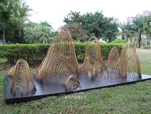 Handemade Metal Sculpture Mountain for Home Decoration ornamnets garden