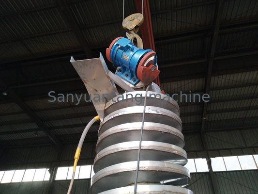 Color masterbatch cooling vertical spiral vibration conveyor elevator