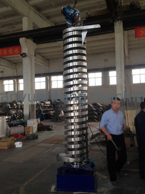 Color masterbatch cooling vertical spiral vibration conveyor elevator