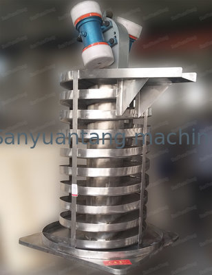 Spiral Vertical Vibration Hoist For Silicon Powder And River Sand , vibrating screw conveyor lift