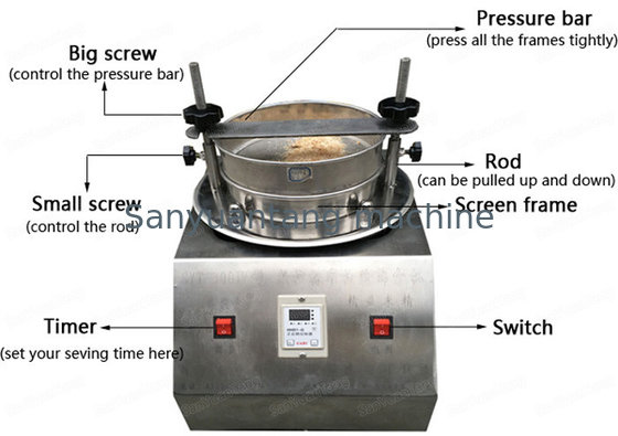 Lab Test Sieve Shaker Used For Separating Gold Or Testing Soil