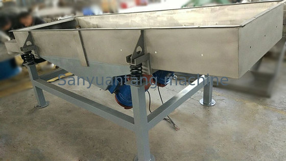 Linear vibrating screen used for soya bean,wheat bran,rice bran