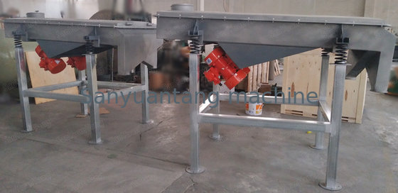 Linear vibrating screen used for soya bean,wheat bran,rice bran