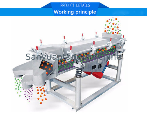 Linear vibrating screen used for soya bean,wheat bran,rice bran