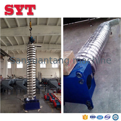 Spiral Vertical Vibration Hoist For Silicon Powder And River Sand , vibrating screw conveyor lift