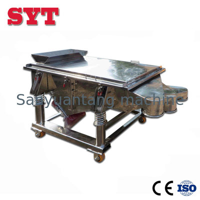 Linear vibrating screen used for soya bean,wheat bran,rice bran