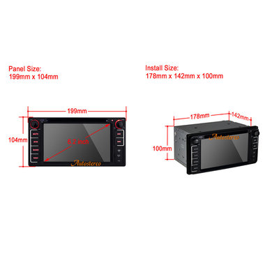 2 Din Special Car DVD Sat Nav Toyota Corolla Dual Core 1.6GHZ CPU