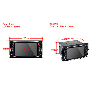 Ford Focus 2 Din Car DVD Sat Nav Car Multimedia Module HD Video