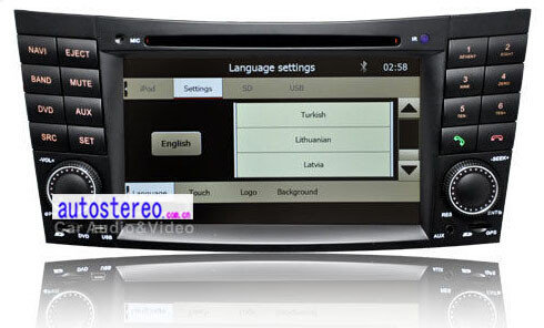 7Inch Touch Screen Car Stereo DVD Player SAT NAV for Mercedes
