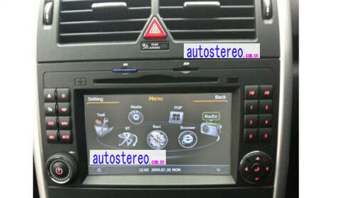 bluetooth In Dash Sat Nav for Mercedes Benz , GPS Navigation Radio