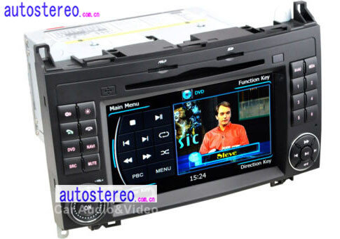 bluetooth In Dash Sat Nav for Mercedes Benz , GPS Navigation Radio