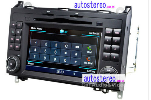 bluetooth In Dash Sat Nav for Mercedes Benz , GPS Navigation Radio