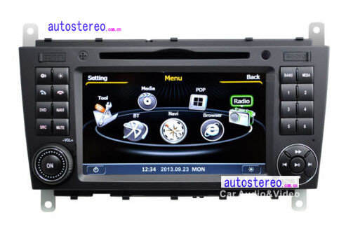 Auto Radio GPS Satnav Headunit 7'' Car Stereo Systems With Dual Zone