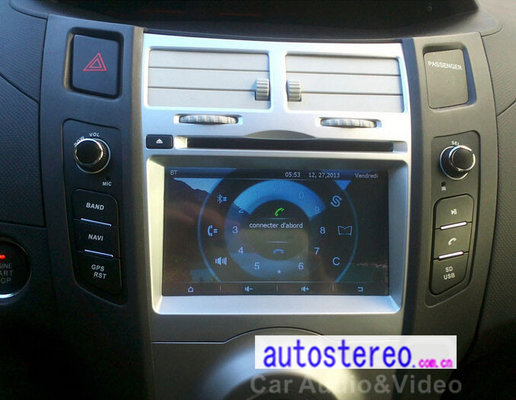 Car GPS Navigation for Toyota Yaris Autoradio Headunit Stereo DVD Player System