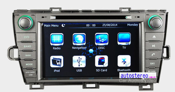 8 Inch Dual Zone Car Stereo for Toyota Prius Satnav Autoradio GPS Navigation Headunit DVD Player