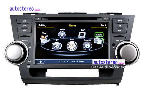 8'' Car Stereo GPS Headunit Multimedia DVD Player  for Toyota Highlander Kluger