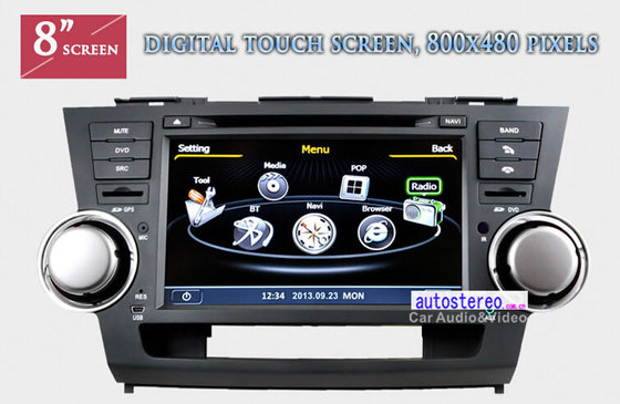 8'' Car Stereo GPS Headunit Multimedia DVD Player  for Toyota Highlander Kluger