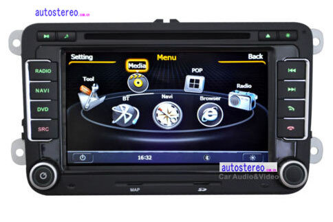 Bluetooth  7" Car Stereo GPS Navigation Headunit Multimedia for VOLKSWAGEN / SEAT / SKODA