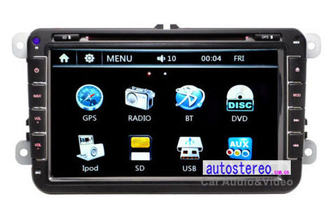 Sliding Touch Screen Car Stereo with DVD Player for Seat Leon Alhambra Altea Toledo
