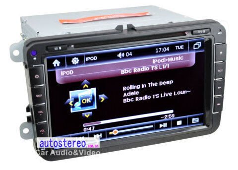 Sliding Touch Screen Car Stereo with DVD Player for Seat Leon Alhambra Altea Toledo