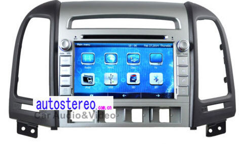 Sliding 3D Screen Hyundai Sat Nav Car Stereo GPS Navigation Radio for Hyundai Santa Fe