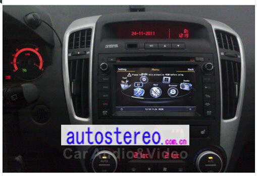 KIA Ceed  7 Inch Digital Touch Screen Hyundai Sat Nav Car Stereo with CD / DVD / iPod / Dual Zone