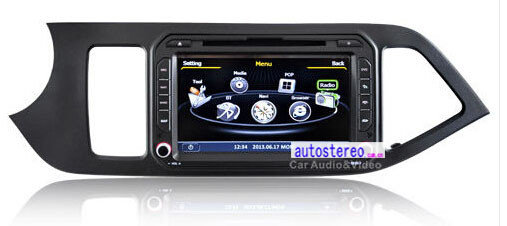 8 Inch WinCE 6.0 Hyundai Sat Nav Car Stereo DVD for KIA Picanto Morning GPS Navigation System
