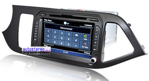 8 Inch WinCE 6.0 Hyundai Sat Nav Car Stereo DVD for KIA Picanto Morning GPS Navigation System